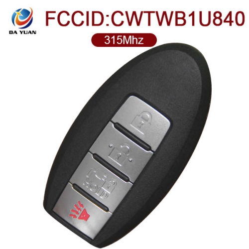 AK027046 for Nissan Leaf Smart Key 3+1 Button 315MHz CWTWB1U840 285E3-3NF4A